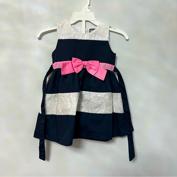 Sophia Fae | Dresses | Sophie Fae Toddler Girl Detailed Striped Navy ...